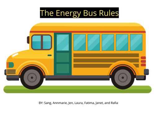 Book Creator | 10 rules for the energy bus