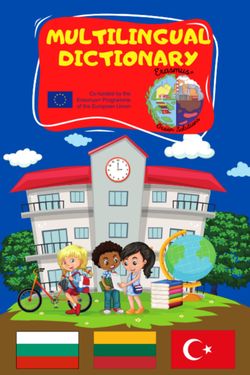 Book Creator | Multilingual dictionary-English, Bulgarian, Lithuanian and Turkish