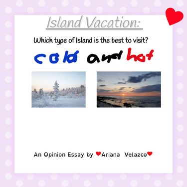 Book Creator | Hot island or cold island
