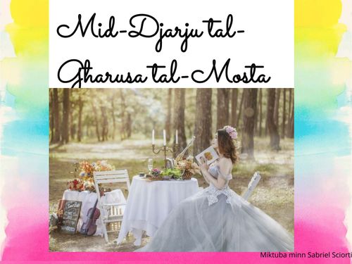 Book Creator | Mid-Djarju tal-Għarusa tal-Mosta