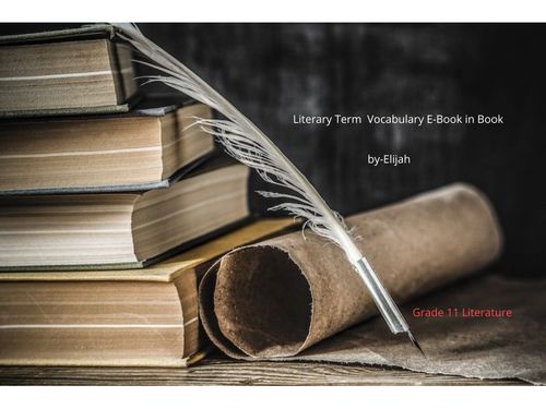 Book Creator | Literary Term e-book