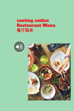 Book Creator | Year 5 Restaurant Menu Test