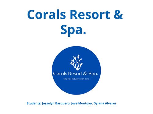 Book Creator | Corals Resort & Spa.