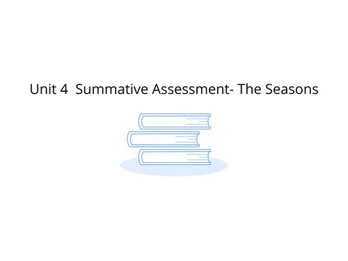 Book Creator | Unit 4 Summative Assessment- The Seasons