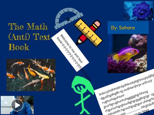 Book Creator | Math Anti-Text Book
