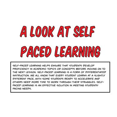 Book Creator | Self Paced Learning Comic