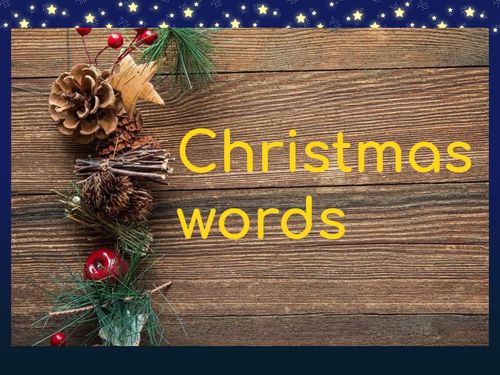 Book Creator | Christmas words