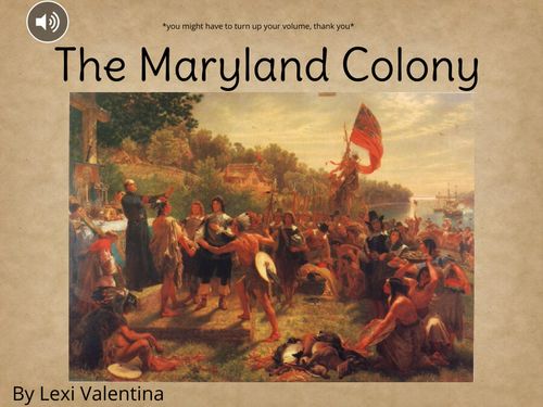 Book Creator | The Maryland Colony