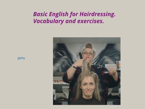 Book Creator | Basic English for hairdressing