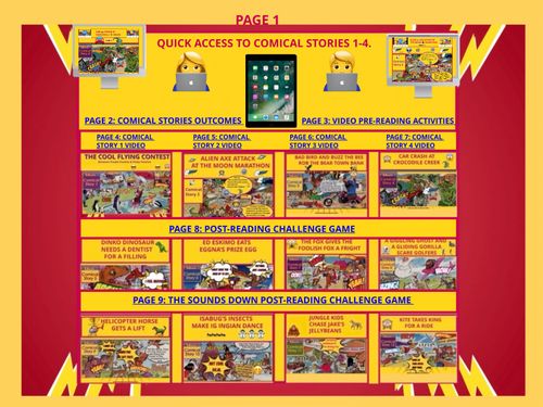 Book Creator | QUICK ACCESS TO COMICAL STORIES 1-4