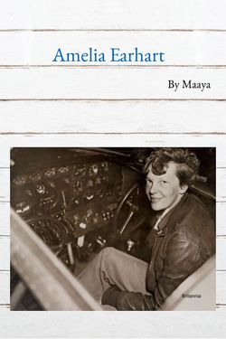 Book Creator | Amelia Earhart