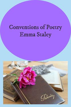 Book Creator | Conventions of Poetry