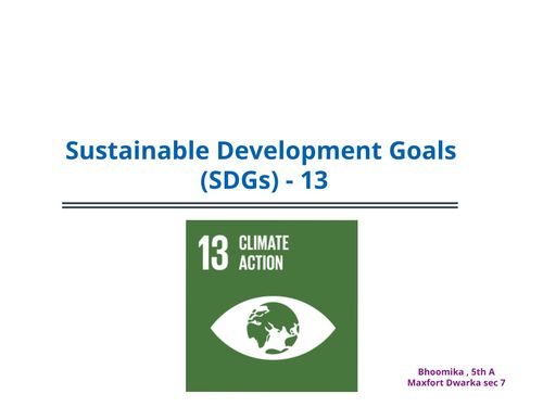 Book Creator | SDG Goal 13