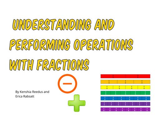 Book Creator | Understanding and Performing Fractions with Operations
