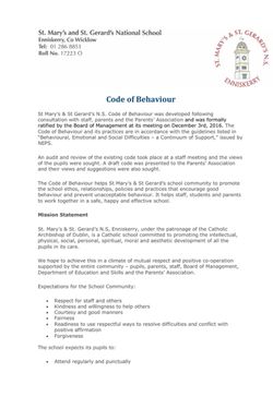 Book Creator | Code of Behaviour