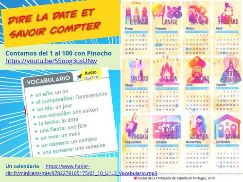 Book Creator | Accentuer, compter et dire la date