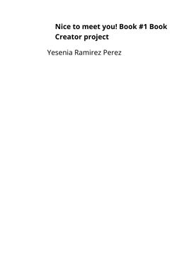 Book Creator | ESL 1 Unit 1 performance assessment 1