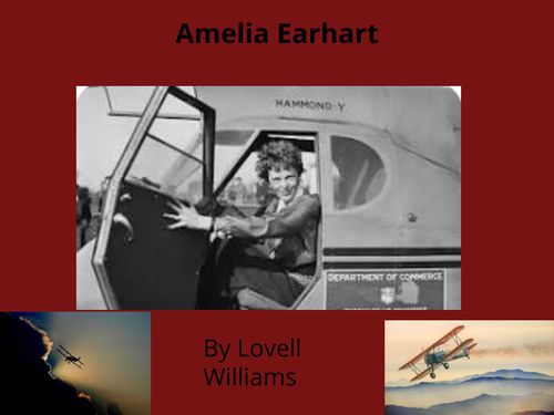 Book Creator | Amelia Earhart