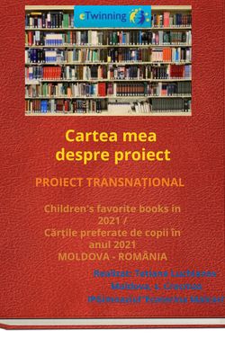 Book Creator | cartea mea preferată