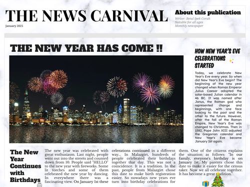 Book Creator | The News Carnival Newspaper