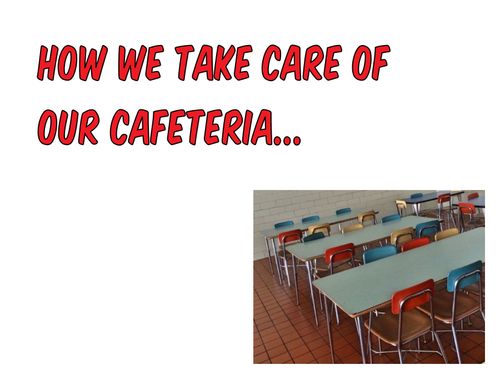 Book Creator | Taking Care of Our Cafeteria
