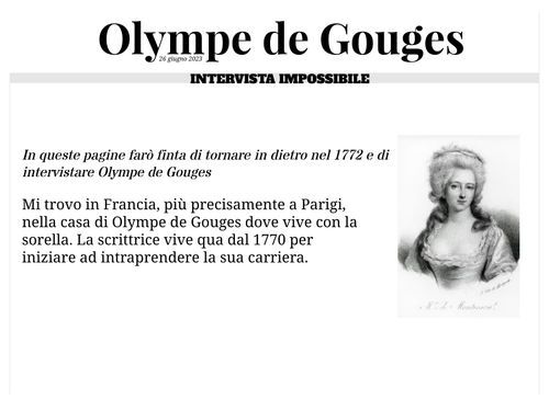 Book Creator | Olympe de Gouges