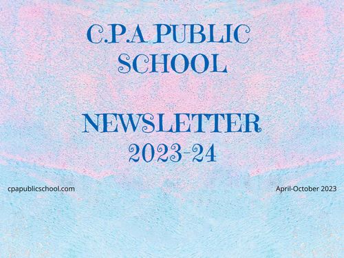 Book Creator | CPA Public School - Newsletter