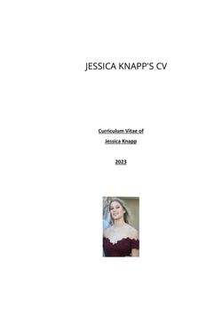 Book Creator | Jessica Knapp CV 2023 updated