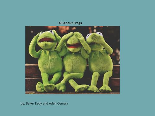 Book Creator | All About Frogs