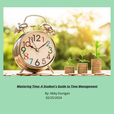 Book Creator | Mastering Time: A Student's Guide to Time Management
