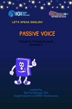 Book Creator | PASSIVE VOICE