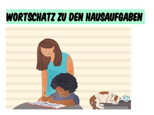 Book Creator | Wortschatz zu den Hausaufgaben