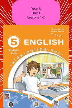 Book Creator | Year 5. Unit 1. Lessons 1-2.