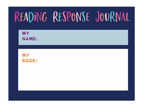 Book Creator | Reading Response Journal