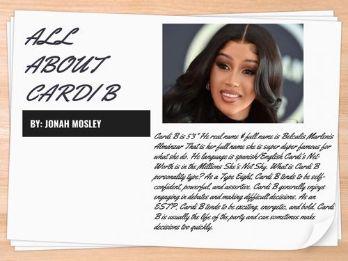 Book Creator | ALL ABOUT CARDI B