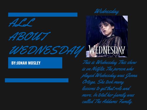 Book Creator | ALL ABOUT WEDNESDAY