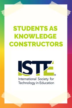 Book Creator | Studens as Knowledge Constructors, ISTE Standards