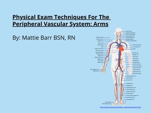 Book Creator | Peripheral Vascular System: Arms
