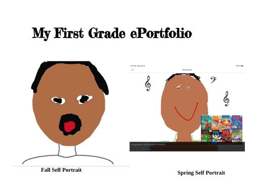 Book Creator | First grade portfolio template