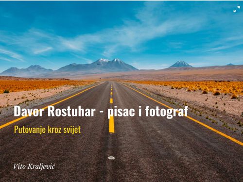 Book Creator | Davor Rostuhar-pisac i fotograf