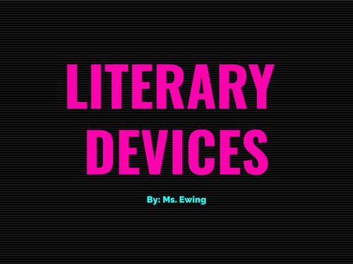 Book Creator | Literary Devices