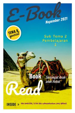 Book Creator | Buku Tema 8 Sub Tema 2 Pembelajaran 1