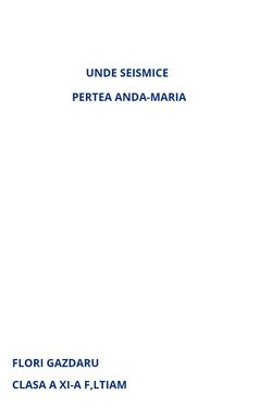 Book Creator | UNDE SEISMICE