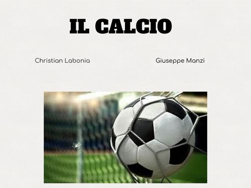Book Creator | Il calcio