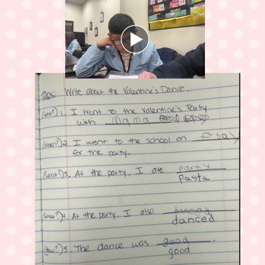 Book Creator | Jesus Valentine's Dance Writing