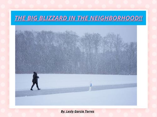 Book Creator | The Big Blizzard In The Neighborhood!!