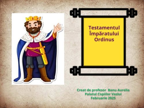 Book Creator | Testamentul Împăratului Ordinus