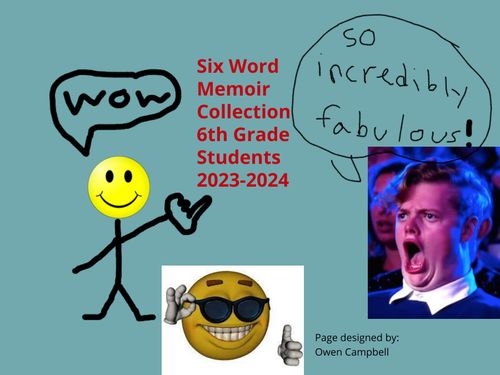 Book Creator | Our Six Word Memoirs