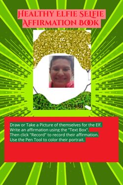 Book Creator | Healthy Elfie Selfie for Zoom