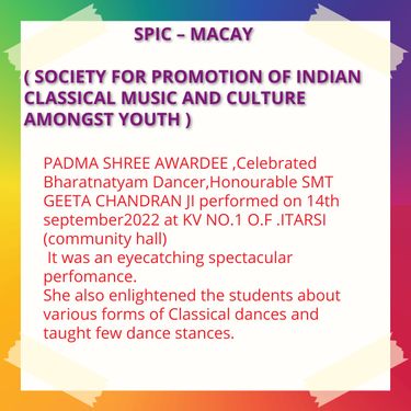 Book Creator | SPIC MACAY PROGRAMME -2022-23